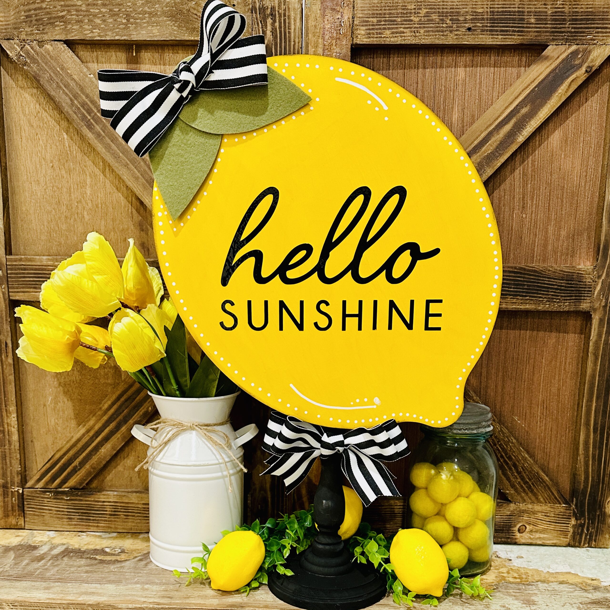 Lemon Candlestick Sign - Print Cut Craft