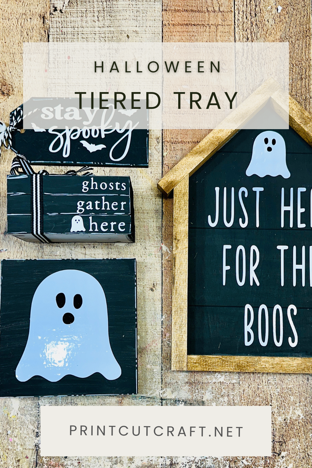 Boo Tiered Tray - Print Cut Craft
